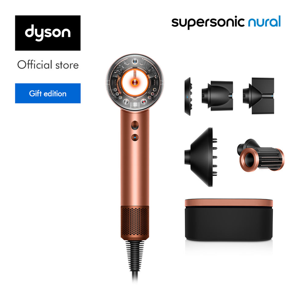 Dyson Supersonic Nural™ hair dryer with Presentation Case (Amber Silk ...